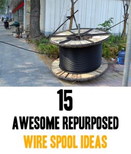 15 Awesome Repurposed Wire Spool Ideas - Home Garden DIY