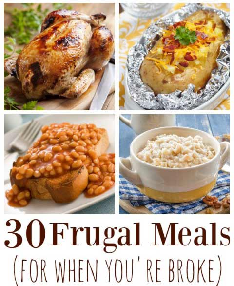 30 Frugal Meal Ideas (for when you’re broke) - Home Garden DIY
