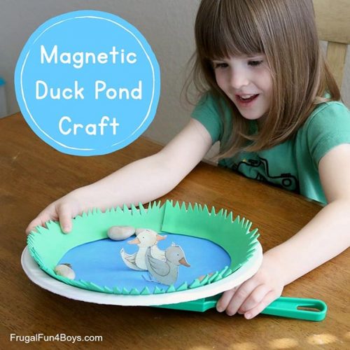 How To Make A Paper Plate Magnetic Duck Pond - Home Garden DIY