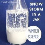 Snowstorm in a Jar Winter Science - Home Garden DIY