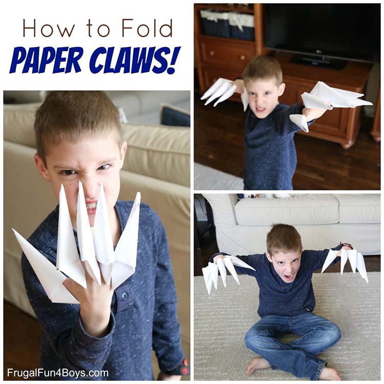Learn how to fold PAPER CLAWS - Home Garden DIY