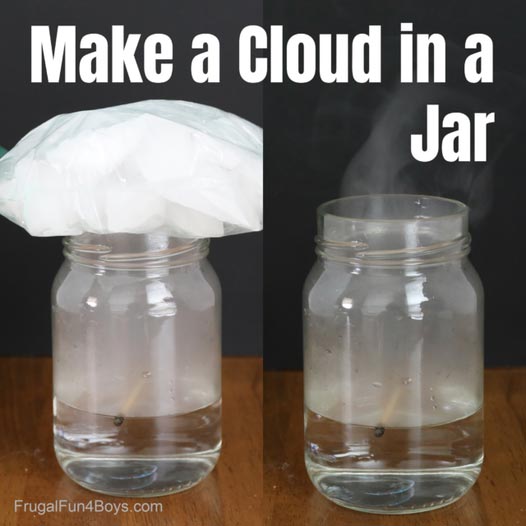 Make a Cloud In A Jar - Cool Science For Kids - Home Garden DIY