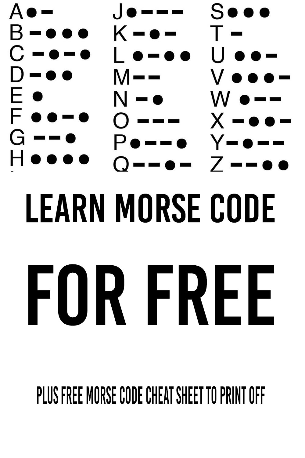 Learn Morse Code For Free - Home Garden DIY