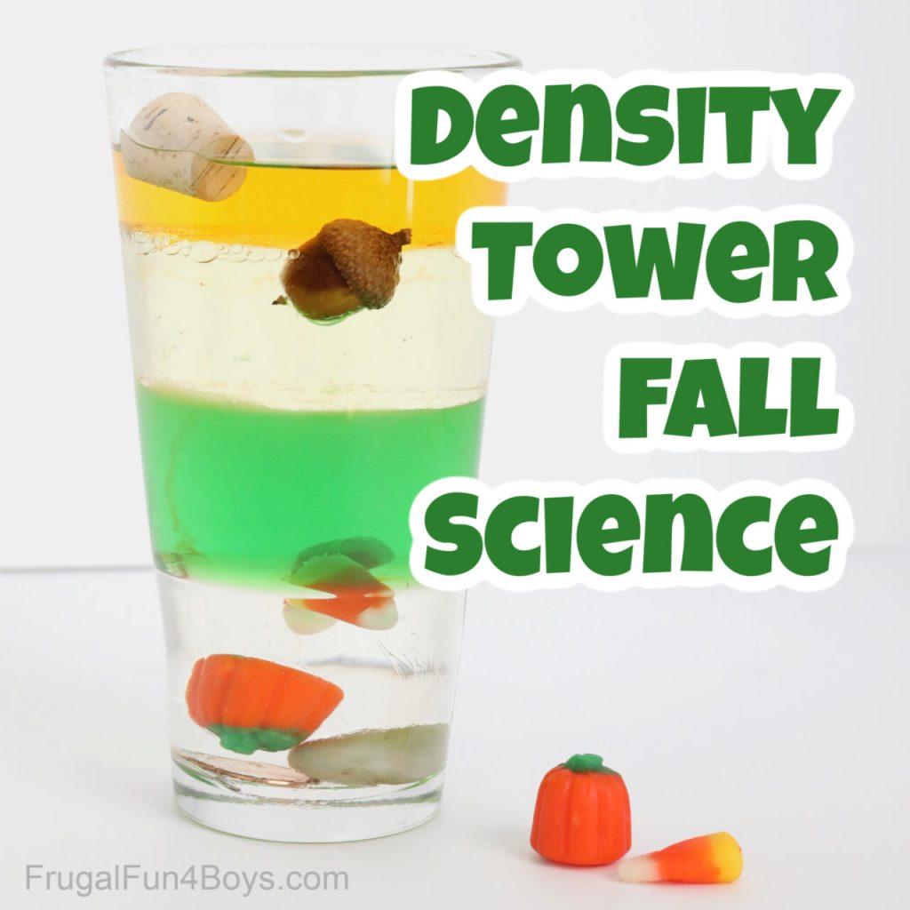 Fall Density Tower Science Experiment - Home Garden DIY